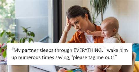 'AITA for expecting my partner to wake up and help me with our newborn child despite him having ...