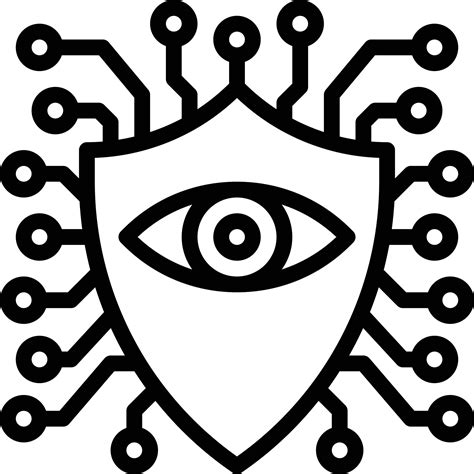 Security Safety Ai Artificial Intelligence Outline Icon 14355605