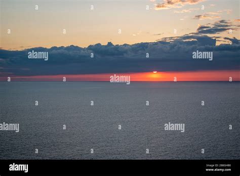 The Sunset From Muir Beach Overlook Is An Incredible Experience Stock