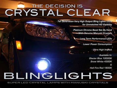 Blue Led Fog Lights Driving Lamps Foglamps Kit For 2008 2009 2010