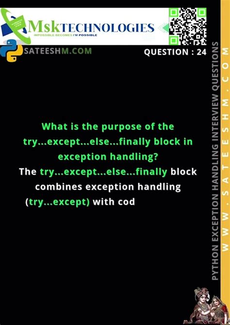 What Is The Purpose Of The Tryexceptelsefinally Block In