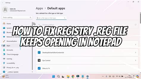 how to fix registry reg file keeps opening in notepad youtube