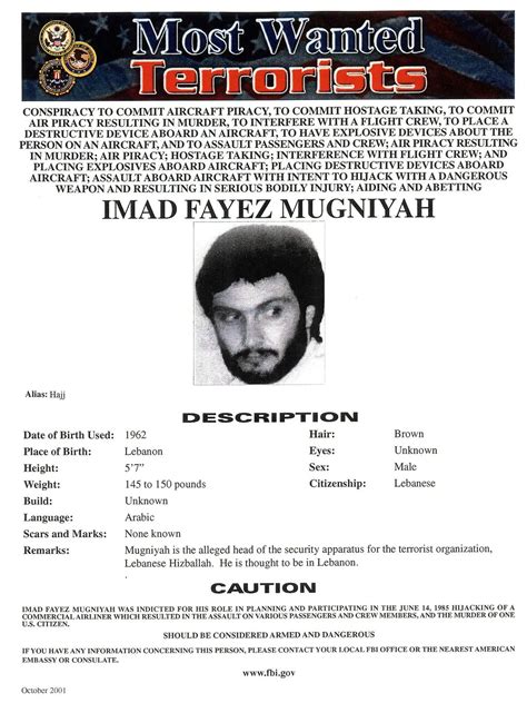 La Sangrienta Historia De Imad Mughniyeh El Cerebro De Los Atentados