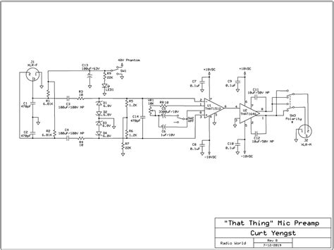 Mic Amplifier Schematics Circuit Diagram