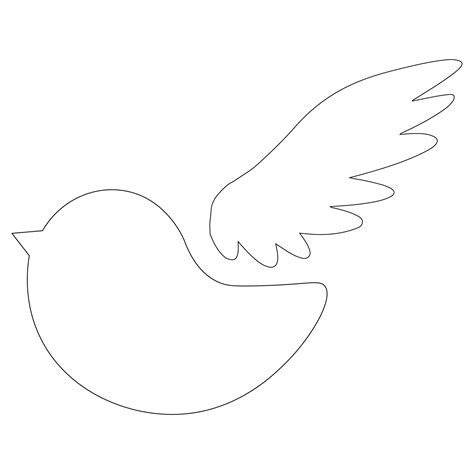 Cut Out Bird Template Printable