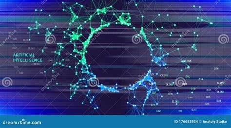 Artificial Intelligence Abstract Polygonal Concept Of Decision Making