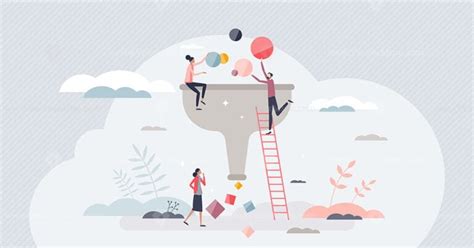 Sorting Data And Information Stream Filtered Arrangement Tiny Person Concept VectorMine