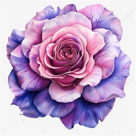 분홍색과 보라색 장미 작품 삽화 분홍 장미 보라색 장미 Png 일러스트 및 이미지 에 대한 무료 다운로드 Pngtree