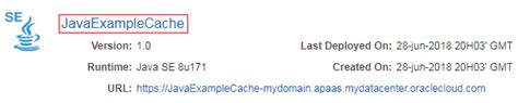 Creating A Java Application Using The Caching Rest Api In Oracle Application Container Cloud Service