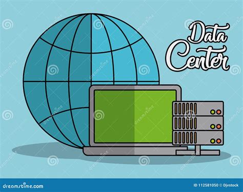 Data Center Design Stock Vector Illustration Of Service 112581050