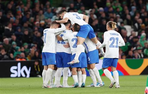 Ιρλανδία Ελλάδα 0 2 Με δύο γκολάρες πήρε τη νίκη Evima Ειδήσεις Εύβοια