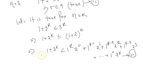 Solved Prove The Following By Induction For N ≥ 2 Yn K2 1 − 1 K 2