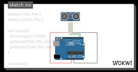 Sensorjarak Wokwi Esp32 Stm32 Arduino Simulator