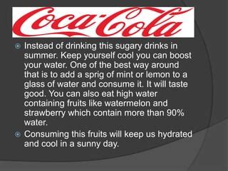 Cocacola And Other Carbonated Drinks And Benefits Pptx