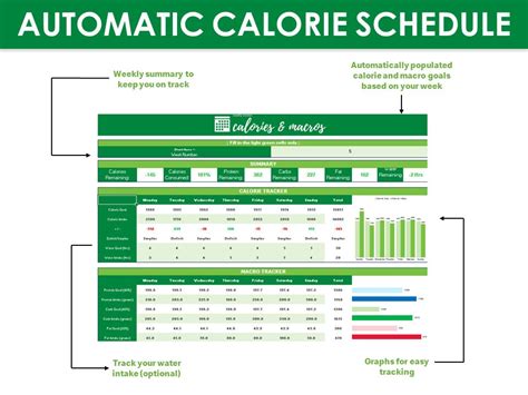 Calorie Tracker And Meal Plan Template Macro Food And Habit Tracking Excel Tool Bmr Health