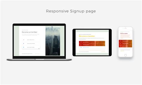 Responsive UI Design On Behance