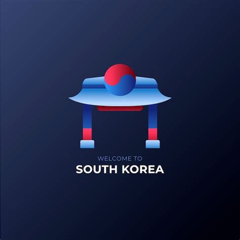 Free Vector Gradient Korean Logo Template