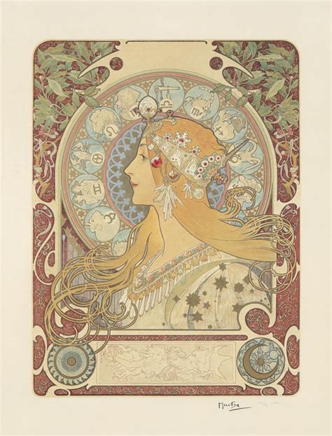 Alphonse Mucha Zodiac Poster