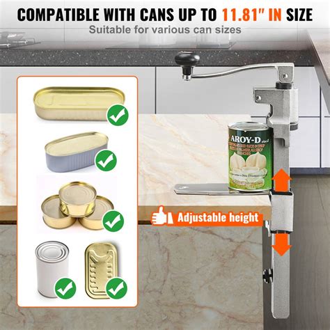 Vevor Manual Can Opener Sturdy Tabletop Can Opener For Big Cans