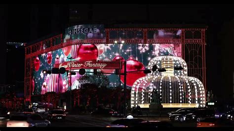 4k Hq 직캠 명동 신세계 백화점 미디어 파사드 Myeongdong Seoul Youtube