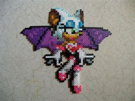 Rouge The Bat By Mr Bits Perler Bead Design Pixel Art Pattern Diy