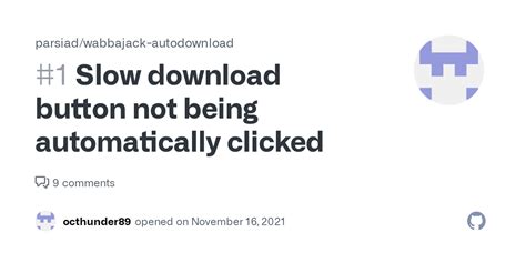 slow download button not being automatically clicked · issue 1