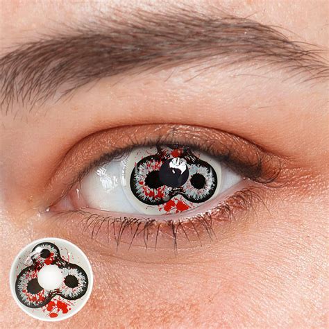 Cosplay Devil Date Eyes Black Colored Contact Lenses Beaueye Us
