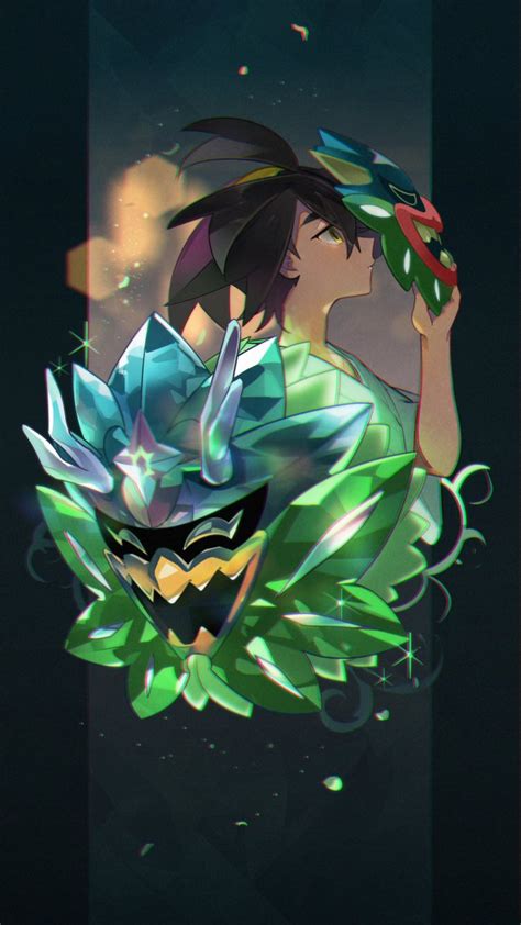 Kieran Ogerpon And Ogerpon Pokemon And 1 More Drawn By Higuchi