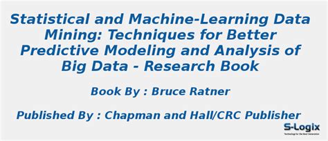 Best Research Books In Statistical And Machine Learning Data Mining S Logix