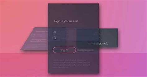 炫酷登录界面css3动画效果