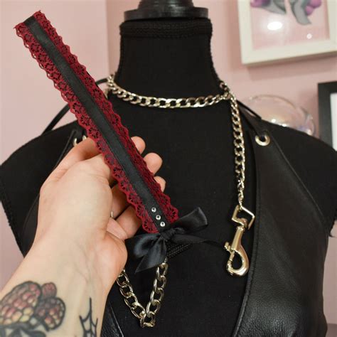 Kitten Play Collar And Leash Etsy