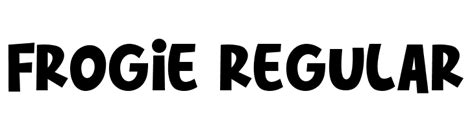 Frogie Regular Font Details And Characters —