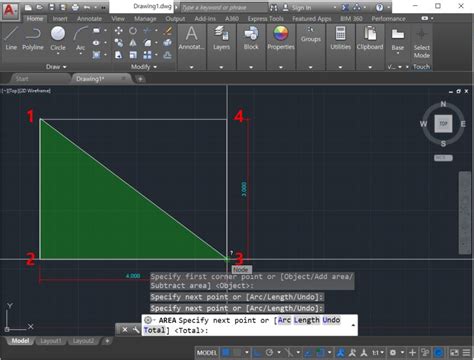 [auto Cad] 오토 캐드 면적 Area 평수 간단하게 구하기 네이버 블로그