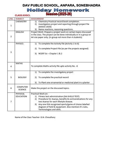 class xii sci hhw 2024 25 whatsapp pdf