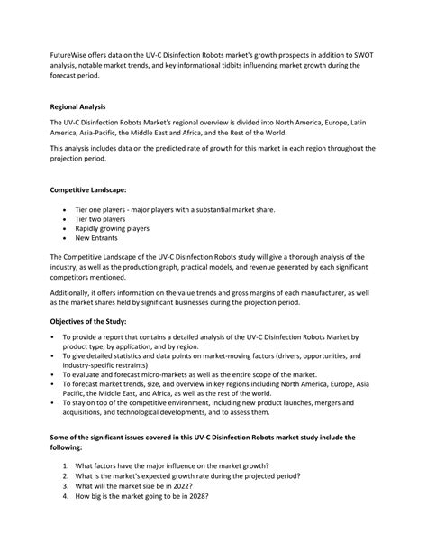 Ppt Global Uv C Disinfection Robots Market Size Overview Key Players And Forecast Powerpoint