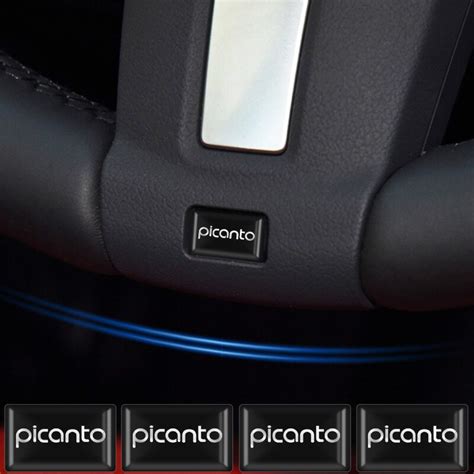 기아 피칸토 2014 2016 2022 용 3d 에폭시 자동차 스티어링 휠 엠블럼 스티커 배지 데칼 액세서리 Aliexpress