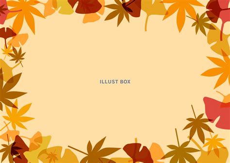 無料イラスト 紅葉のフレーム
