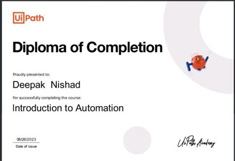 Deepak Nishad On Linkedin I Have Successfully Completed Introduction To Automation Course From