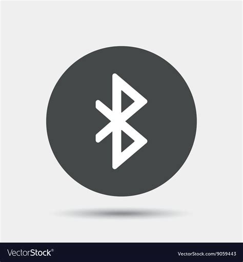 Bluetooth Sign Icon Mobile Network Symbol Vector Image