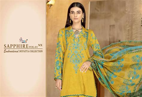 Shree Fabs Sapphire Embroidered Dupatta Collection Vol 1 Nx Pakistani