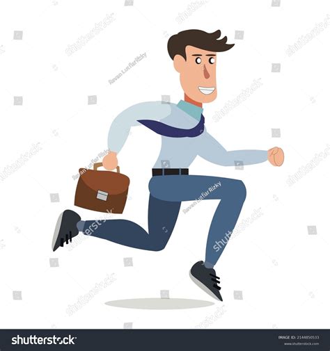 Businessman Illustration Man Going Work Stock Vector Royalty Free 2144850533 Shutterstock