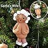 Piece SET CM Christmas Decorations Naughty Santa Ornament Christmas Tree Hanging Ornaments