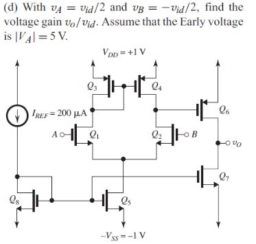 Solved The Two Stage CMOS Op Shown In Fig 9 9 1 Is Chegg Com