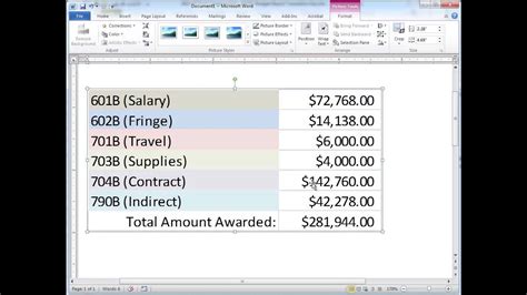 Paste Table From Excel Into Word Youtube