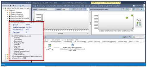 Exploring SQL Server Query Store GUI