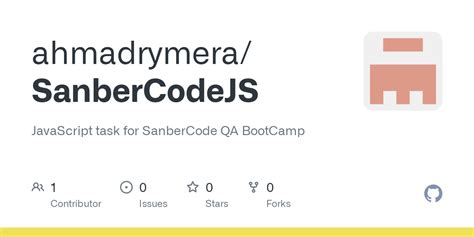 github ahmadrymera sanbercodejs javascript task for sanbercode qa