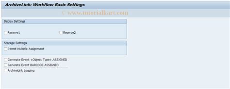 OAG3 SAP Tcode SAP ArchiveLink Basic Settings