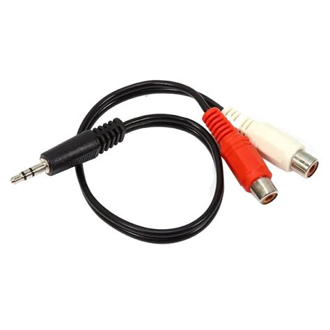 Mm Stereo Male Mini Plug To Female Rca Jack Adapter Audio Y Cable On Aliexpress Com