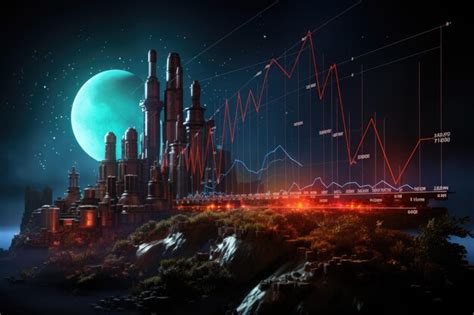 Premium Ai Image Stock Price Chart With Forecast Algorithm Generative Ia