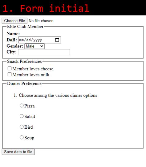 Javascript HTML JS Form Not Importing Exporting Txt Correctly Stack